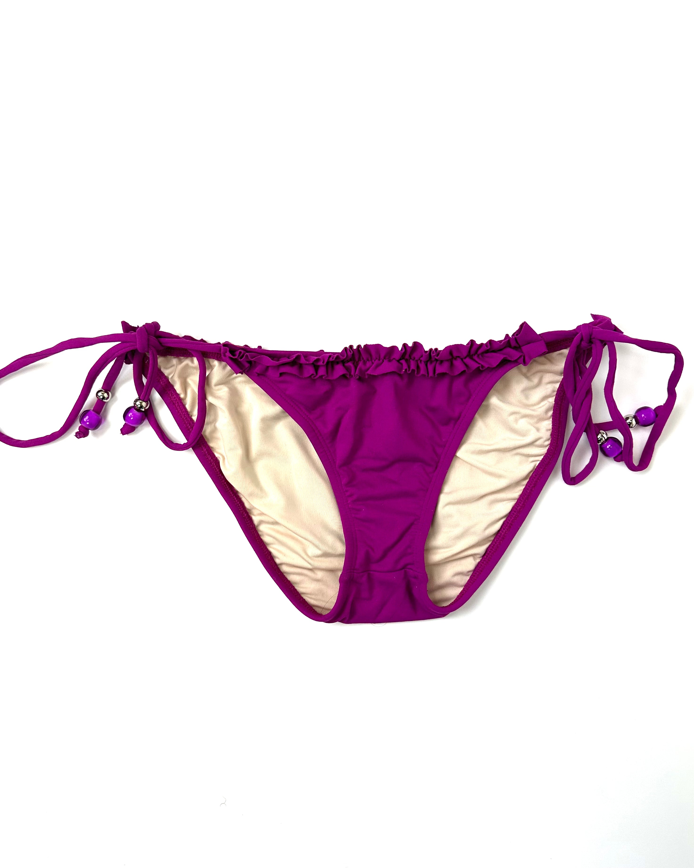 Magenta Ruffle Swim Bottoms - Extra Small – The Fashion Foundation
