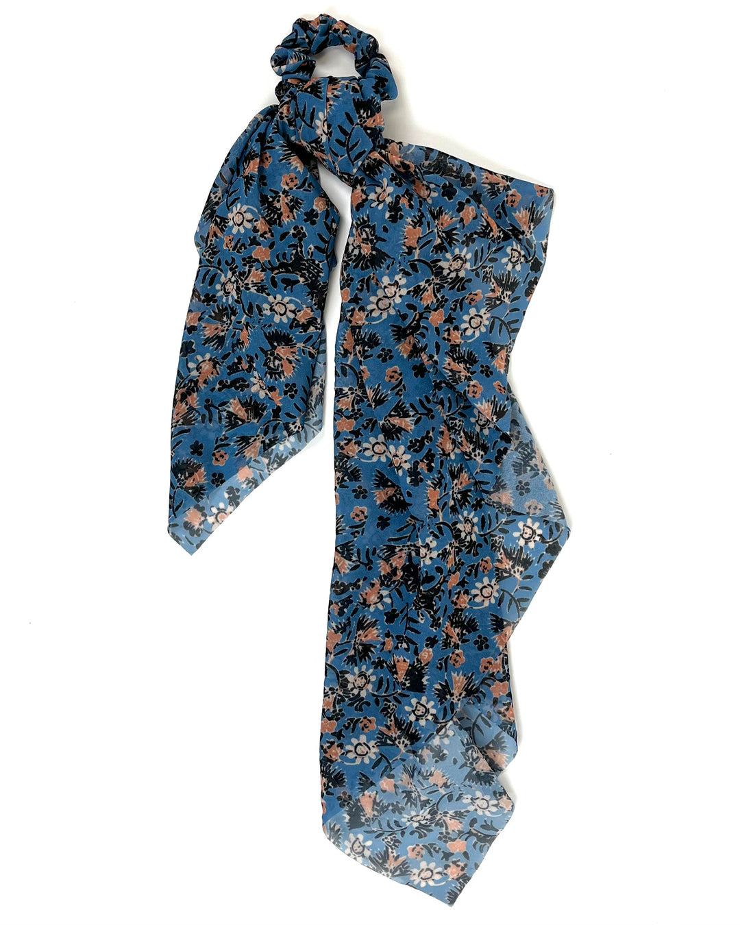 Robin Blue & Burnt Orange Floral Multi Wear Scarf – The Fashion Foundation