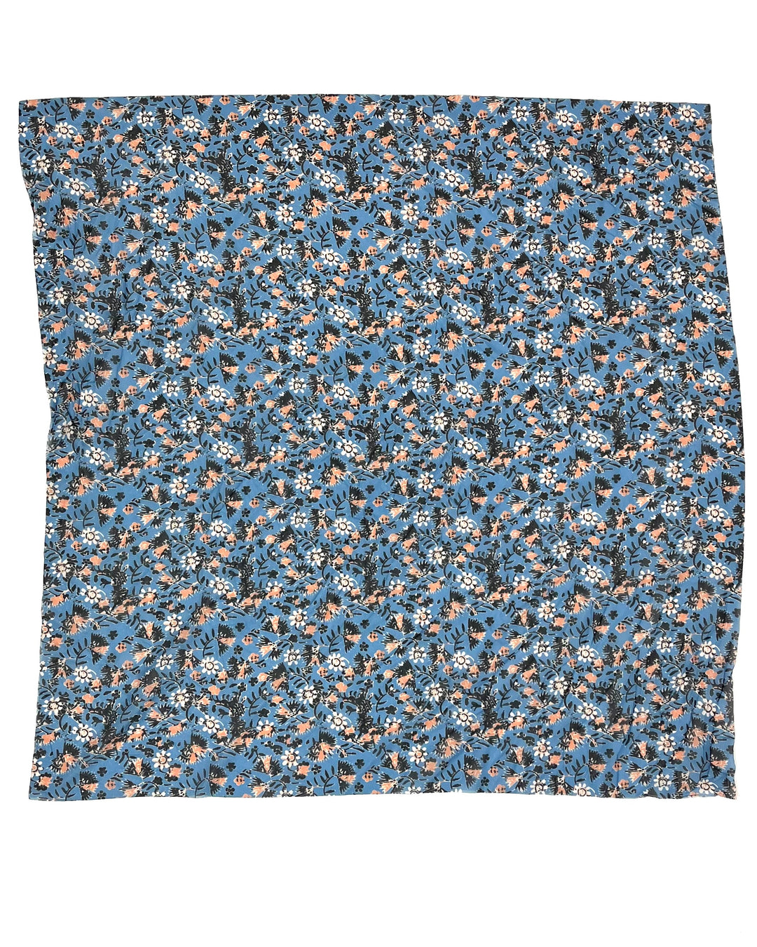 Robin Blue & Burnt Orange Floral Multi Wear Scarf – The Fashion Foundation