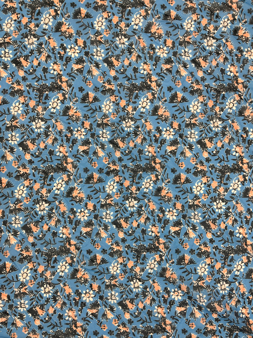 Robin Blue & Burnt Orange Floral Multi Wear Scarf – The Fashion Foundation